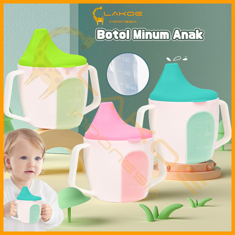 Jual LAKOE Training Cup Bayi Gelas Minum Anak Bayi Sedotan Anti Tumpah ...