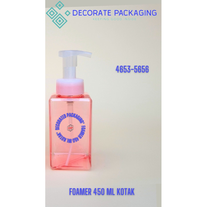 Jual Botol Foamer 450 ml Kotak Pink / Botol Foamer / Botol Plastik ...