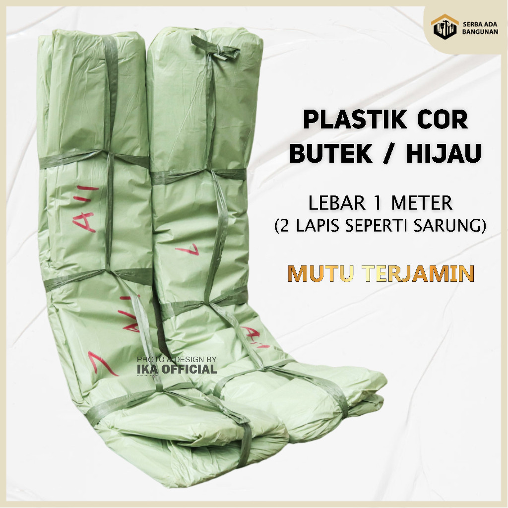 Jual PLASTIK COR HIJAU BUTEK - + 7 KILOGRAM TERMURAH TEBAL / SARUNG ...