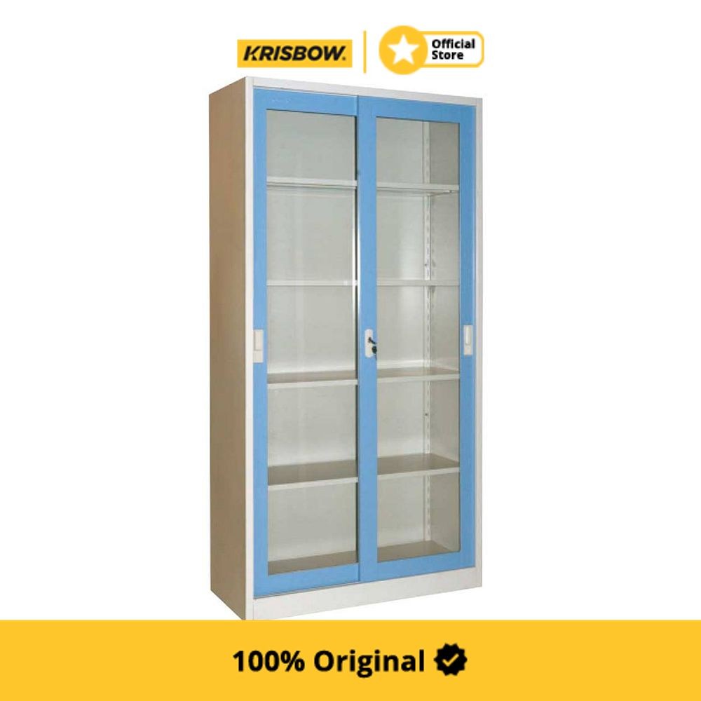 Jual Krisbow File Cabinet Lemari Kantor Pintu Geser 4 Tingkat | Shopee ...