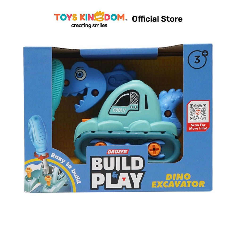 Jual Toys Kingdom Cruzer Set Build & Play Dino Excavator Toy Kids Toy ...