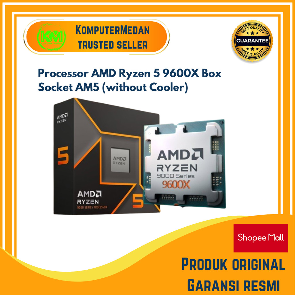 Jual Processor AMD Ryzen 5 9600X Box Socket AM5 (without Cooler ...