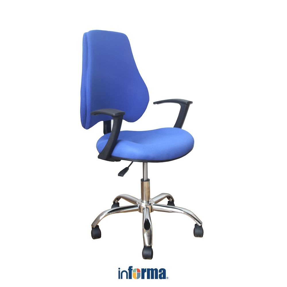 Jual Informa Zenoa Kursi Kantor Sandaran Rendah - Biru Tempat Duduk ...