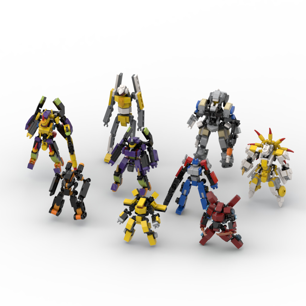 Jual Original Design Mech Warrior Building Blocks MOC Small Mecha ...