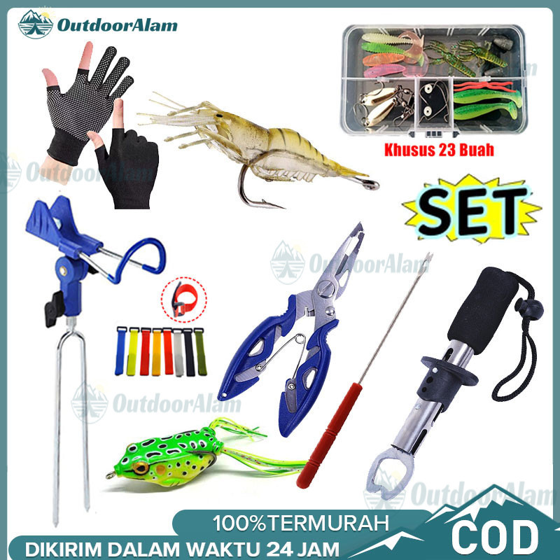 Jual Aksesori alat pancing Full Set Kail Umpan Aksesoris Yang Digunakan ...