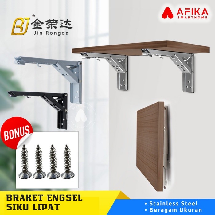 Jual Bracket Engsel Siku Rak Dinding Meja Lipat Dinding Berbagai Ukuran ...