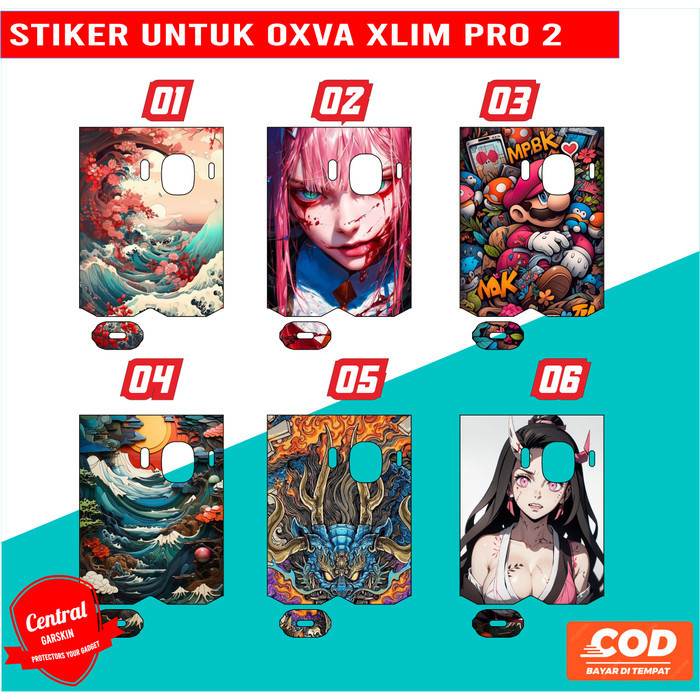 Jual Sticker Garskin Skin OXVA XLIM PRO 2 FULL BODY - 01 | Shopee Indonesia