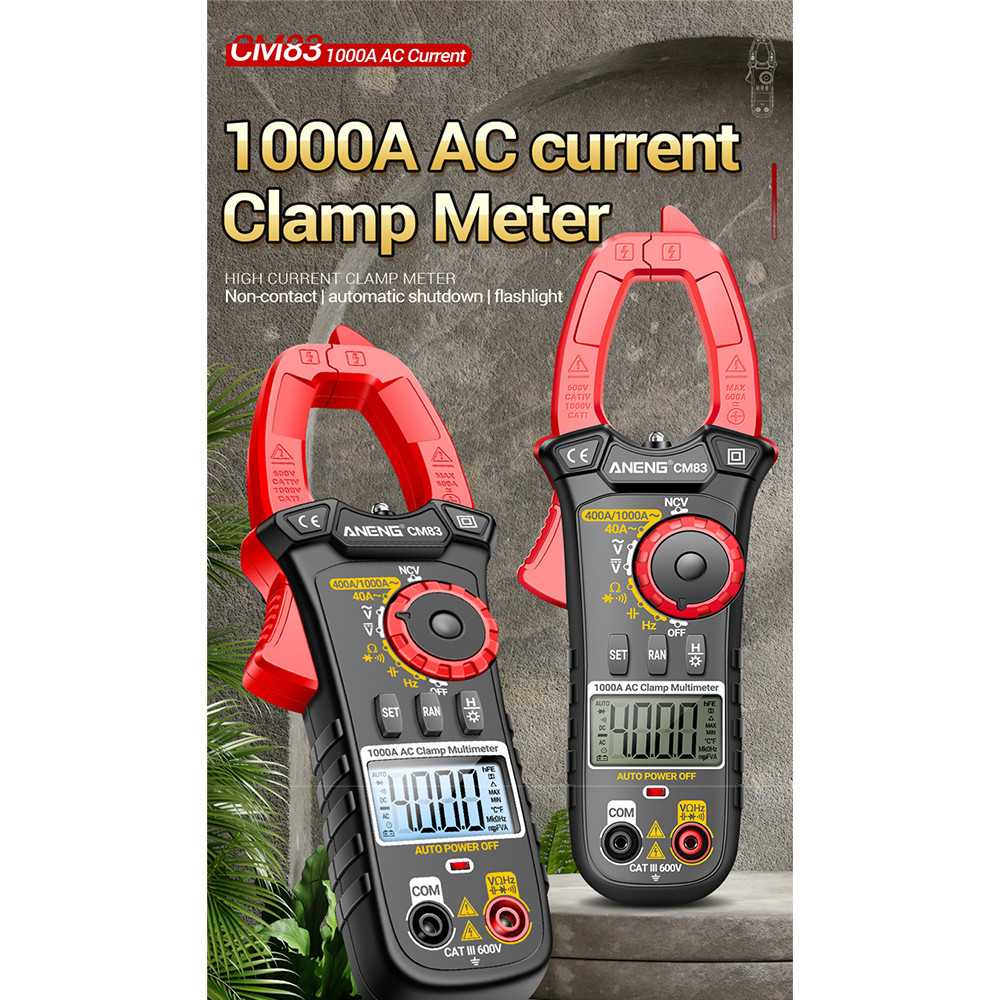 Jual ANENG Clamp Meter Digital Multimeter Multitester LCD Flashlight ...