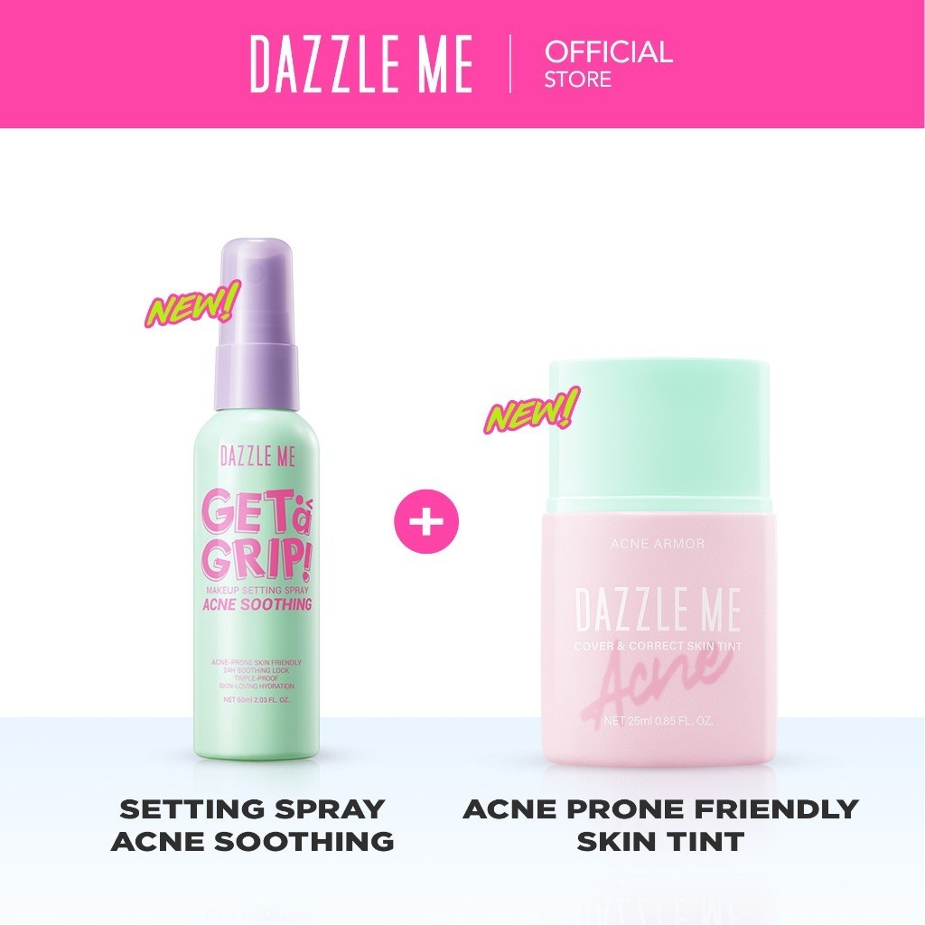 Jual [NEW LAUNCH] DAZZLE ME Get A Grip! Makeup Setting Spray Acne ...