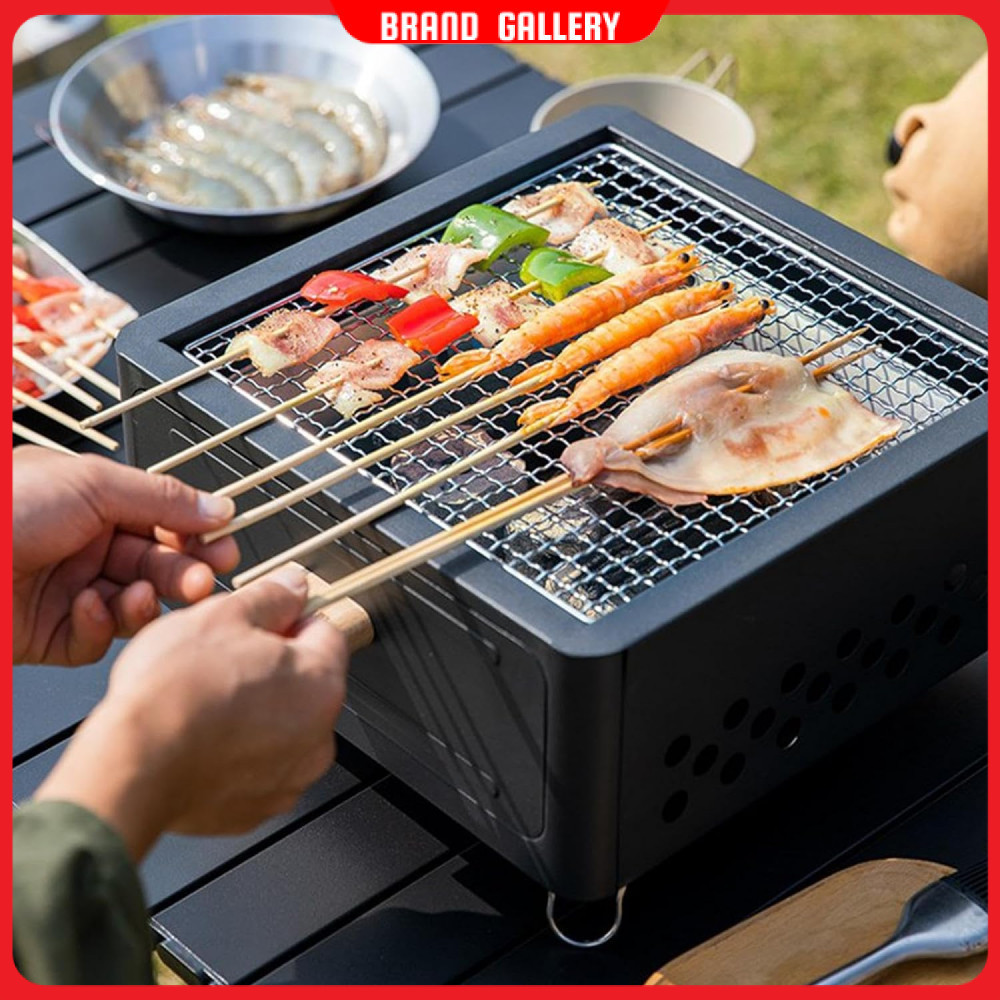 Jual Alat Panggang Arang Hibachi grill Portable BBQ Outdoor Grill Stove ...