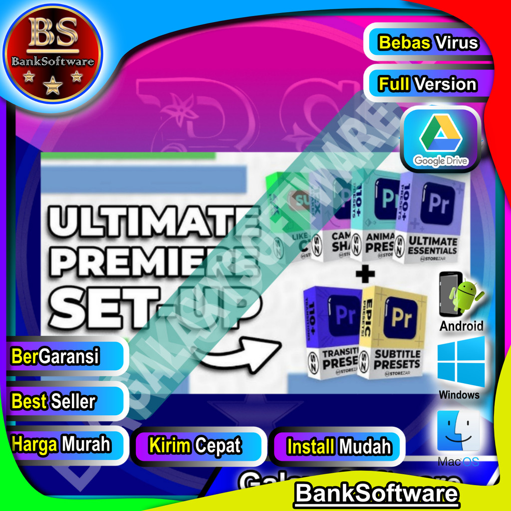 Jual The Ultimate 6 Bundle PLUS for Premiere Pro Windows Full Version ...