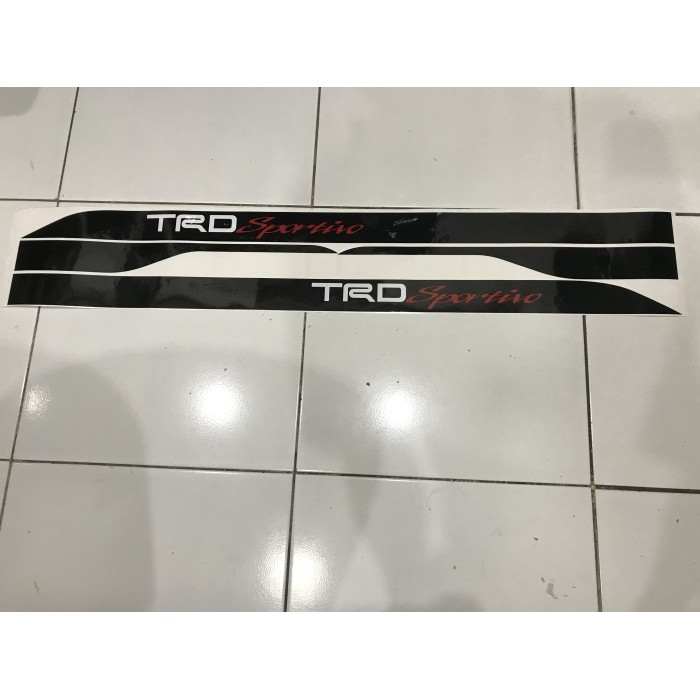Jual Stiker sticker body TRD sportivo fortuner vnt - Hitam | Shopee ...