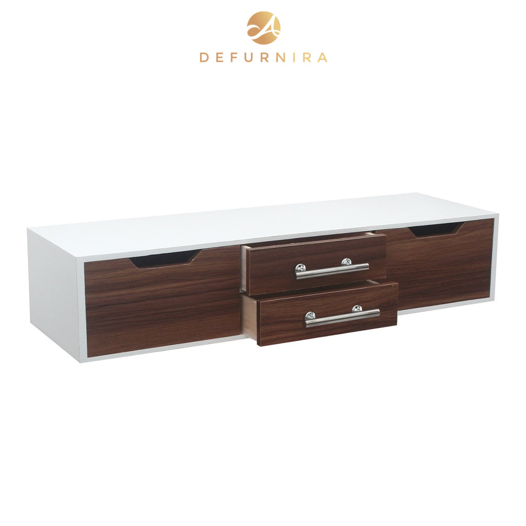 Jual Defurnira Meja Nakas Gantung 4 Laci Minimalis dengan Handle Warna ...