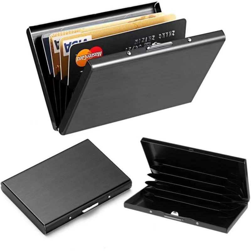 Jual Anti-Scan RFID 6 Cards Large capacity Aluminum Metal Credit Card ...