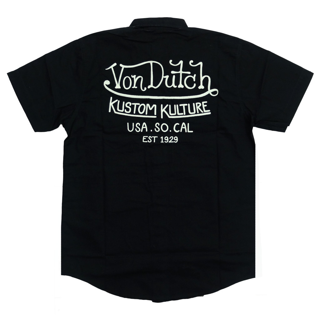 Jual Von Dutch Workshirt 1302 Black | Shopee Indonesia
