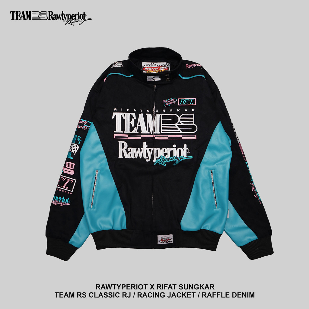 Jual RAWTYPE RIOT Team RS Classic Racing Jacket - Black | Shopee Indonesia