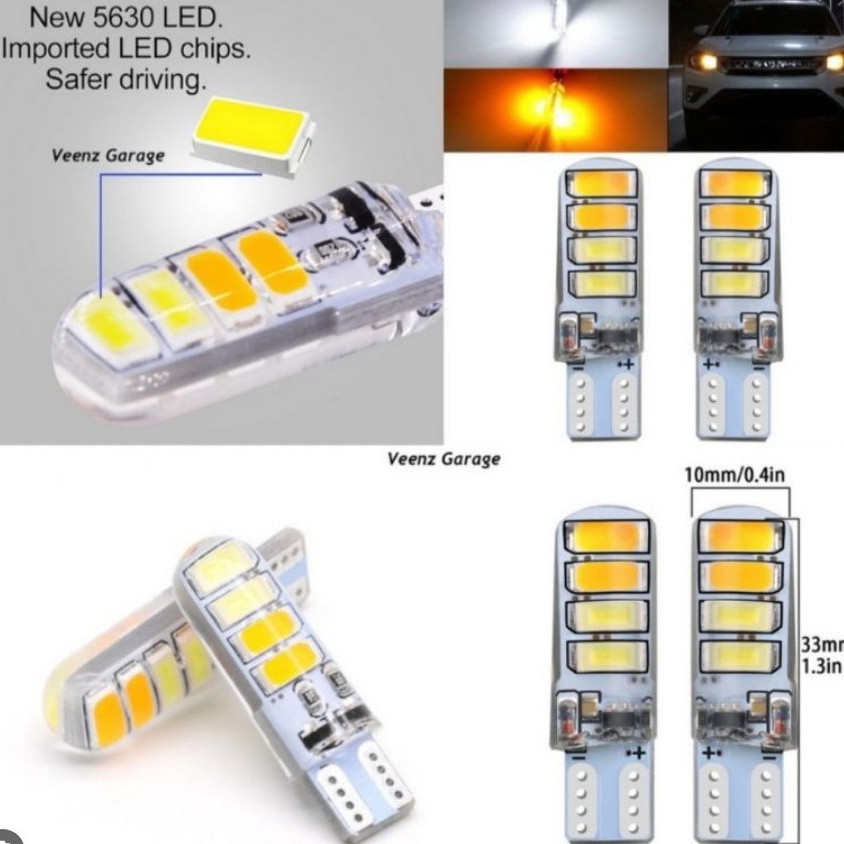 Jual LAMPU LED SENJA T10 2 WARNA FLASH KEDIP 12 VOLT 24 VOLT 12V 24V | Shopee Indonesia
