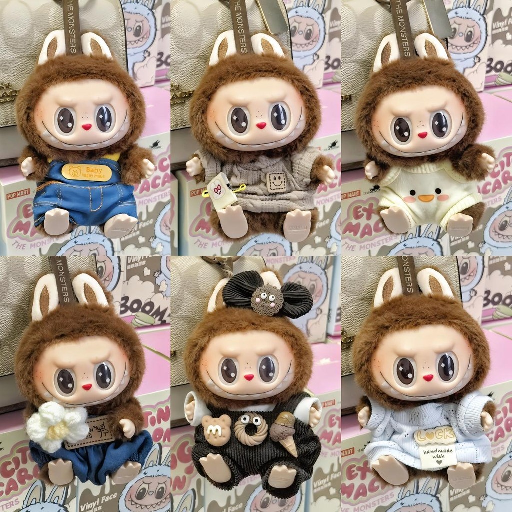 Jual LABUBU POPMART Macaron Have a Seat Cute Doll Clothes Pakaian ...