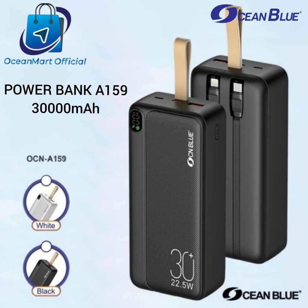 Jual Powerbank Super Fast Charging 30000mAh Power Bank Lightning Type C ...