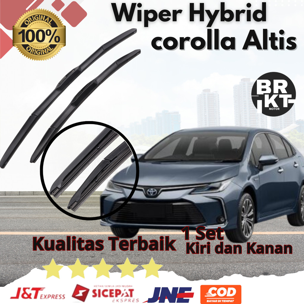 Jual Wiper Hybrid Mobil Toyota Corolla Altis 1991 - 2005 1 Set Kiri dan ...