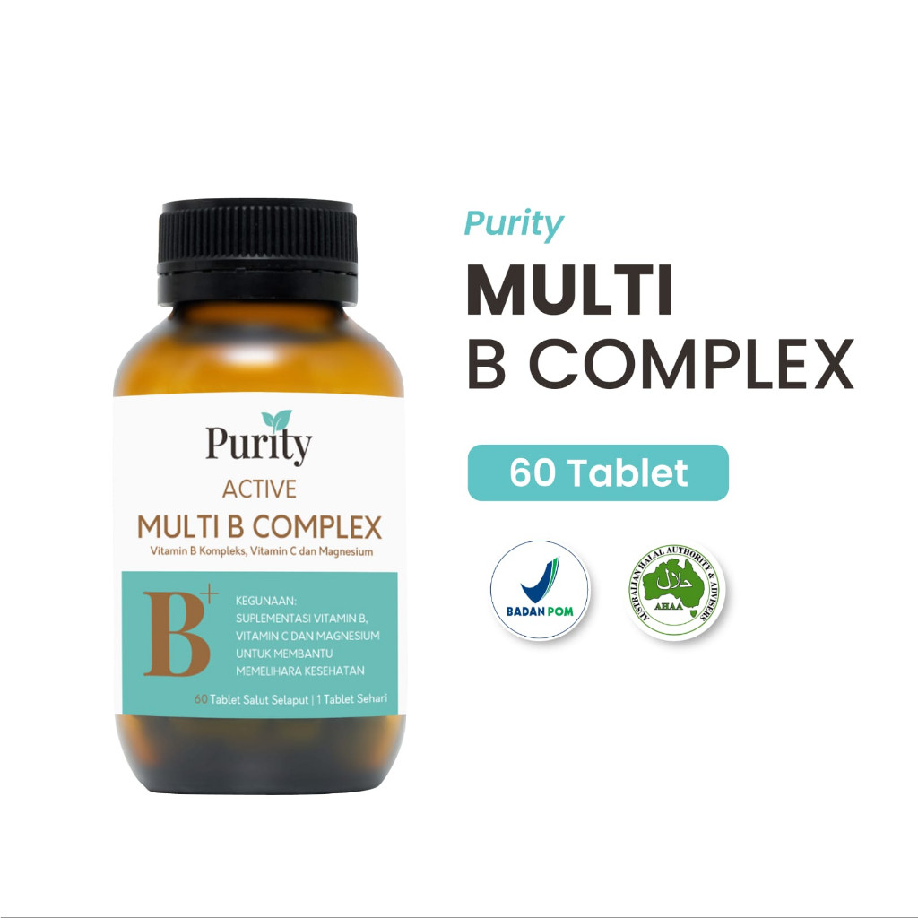 Jual PURITY Active Multi B Complex 60 tablet ED NOV 2024 [JB] | Shopee ...