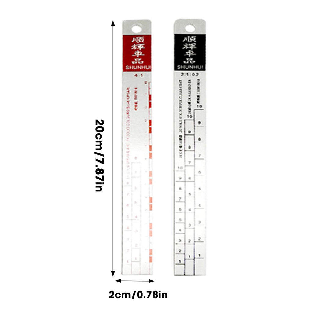 Jual 20CM Paint Mixing Ratio Stick /Penggaris Takar Cat Mixing Tool ...