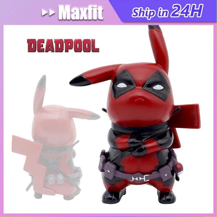 Jual Action Figure Deadpool x Pikachu x Roronoa Zoro x Bepo COS Pokemon ...