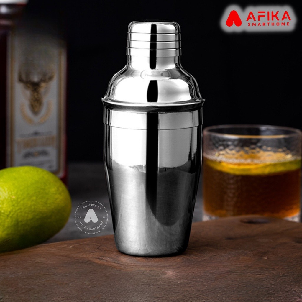 Jual Cocktail Shaker Japanese Stainless Steel Ukuran 200 ml | Shopee ...