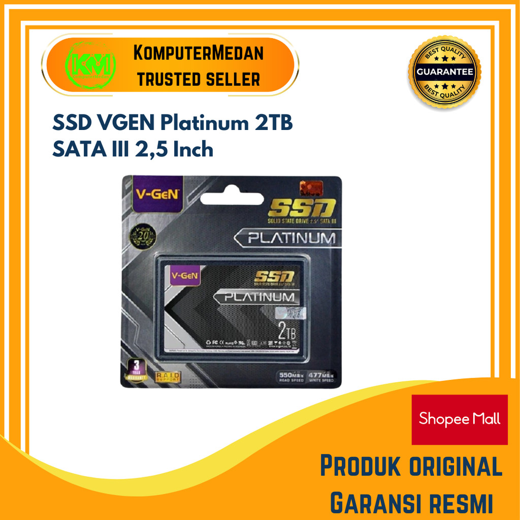 Jual SSD V-Gen Vgen Platinum 2TB Sata3 SATA III 2,5 Inch | Shopee Indonesia
