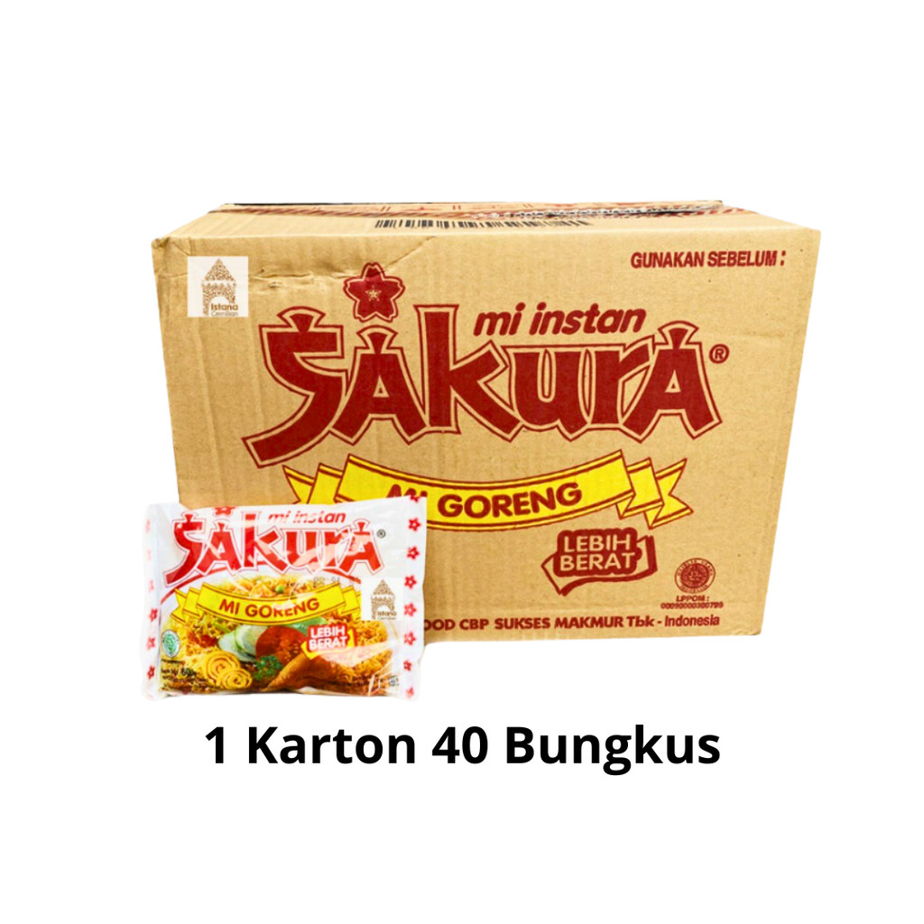 Jual Mi Goreng Sakura 1 Dus 40 Pcs / Mi Sakura Goreng | Shopee Indonesia