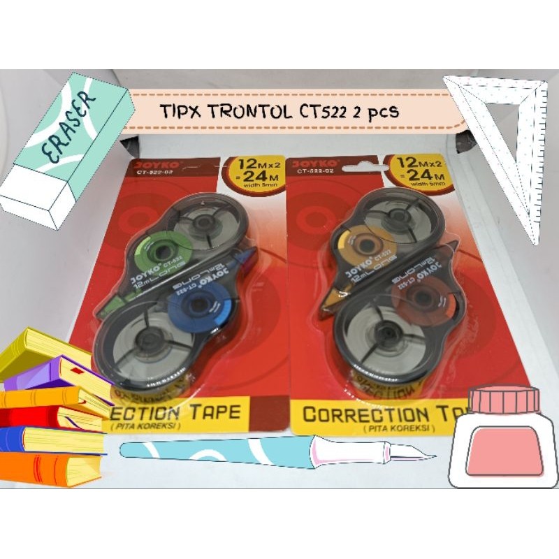 Jual TIP X LABEL 12 METER PITA TARIK JOYKO TIPX TRONTOL CT 522 02 WARNA ...