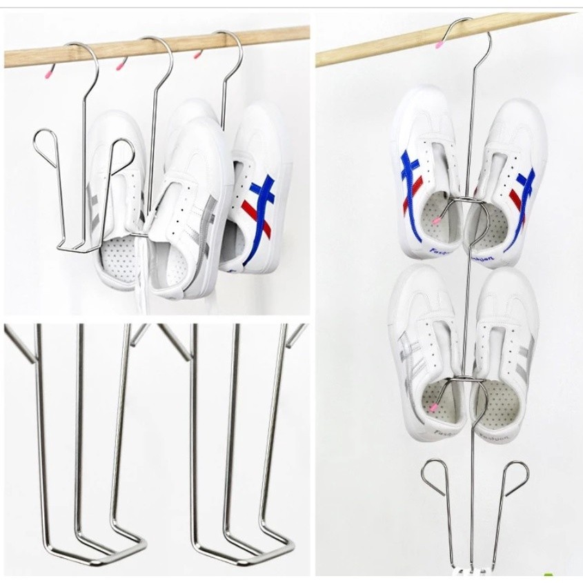 Jual LJ Gantungan besi stainless steel Hanger Sepatu Sandal Slop ...
