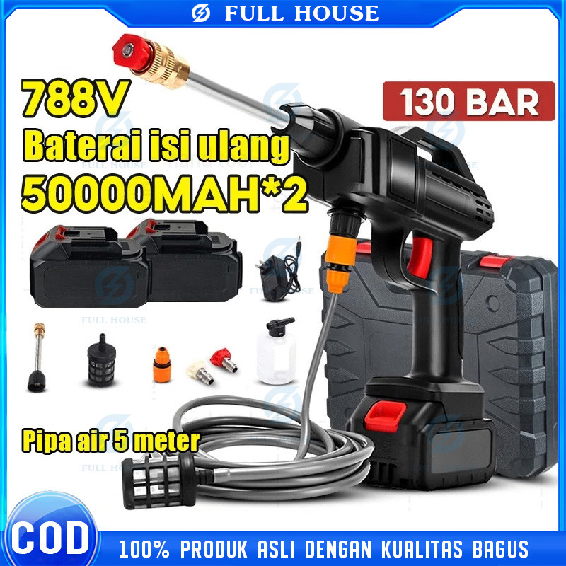 Jual 600W 788V 130Bar Alat Cuci Motor Mobil Mesin Mini Portable ...