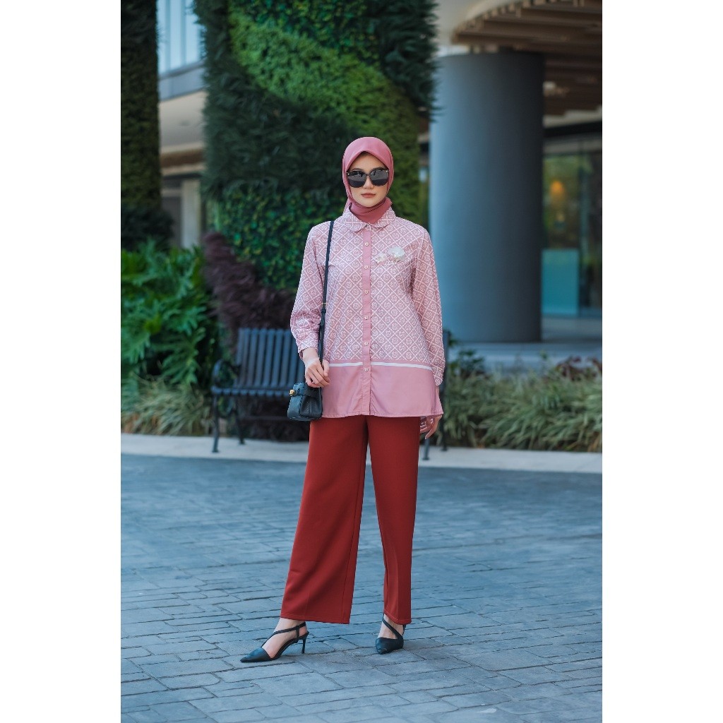 Jual Kamima - Mono Basic - Trisha Top in Dusty Pink | Shopee Indonesia