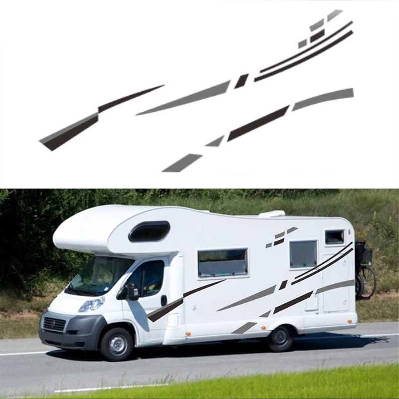 Jual For Camper RV Trailer Stripes Graphics Vinyl Graphics Kit Decals ...