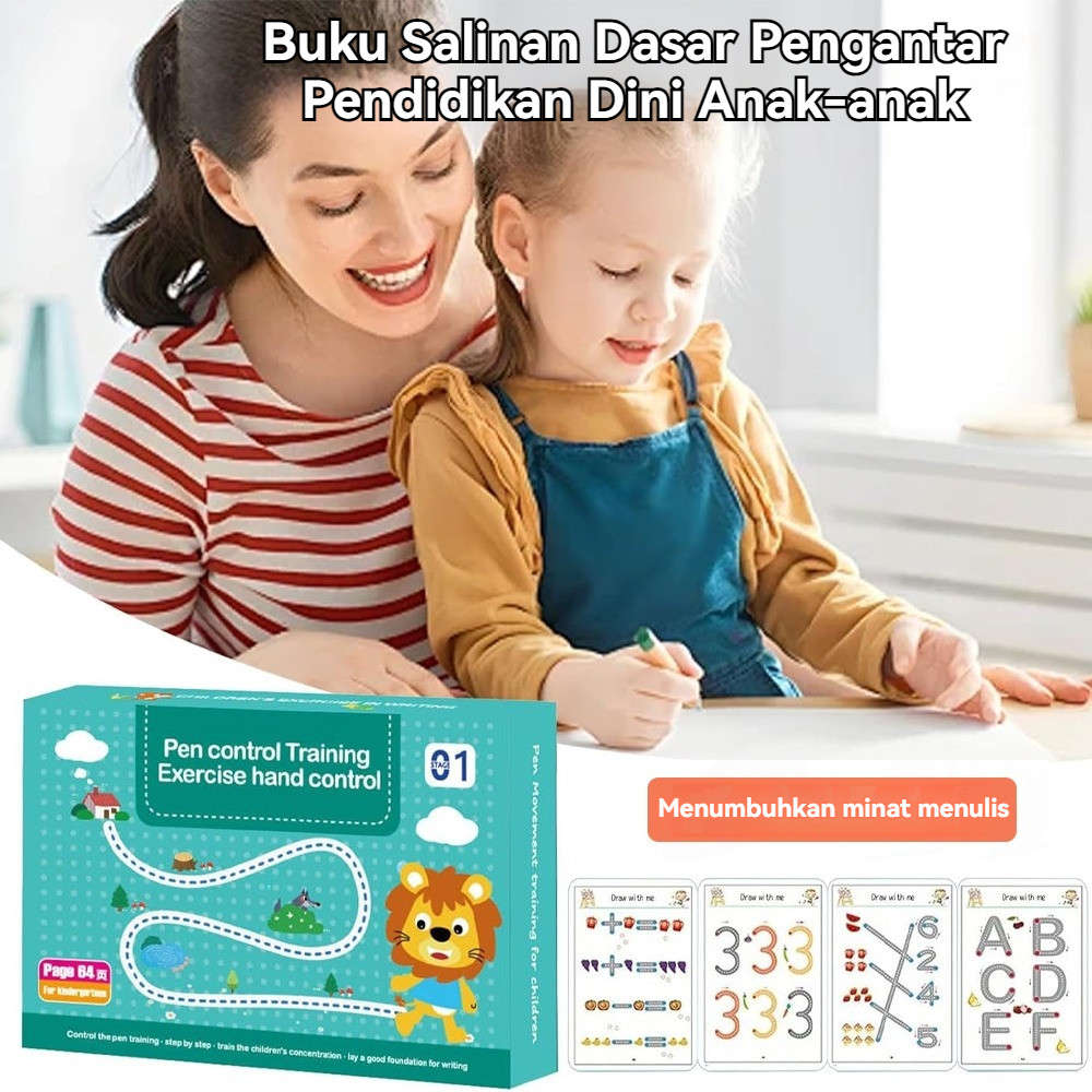 Jual Latihan Kontrol Pen Taman Anak ini Memiliki Buku Kertas Yang Dapat Dihapus Untuk Pendidikan ...
