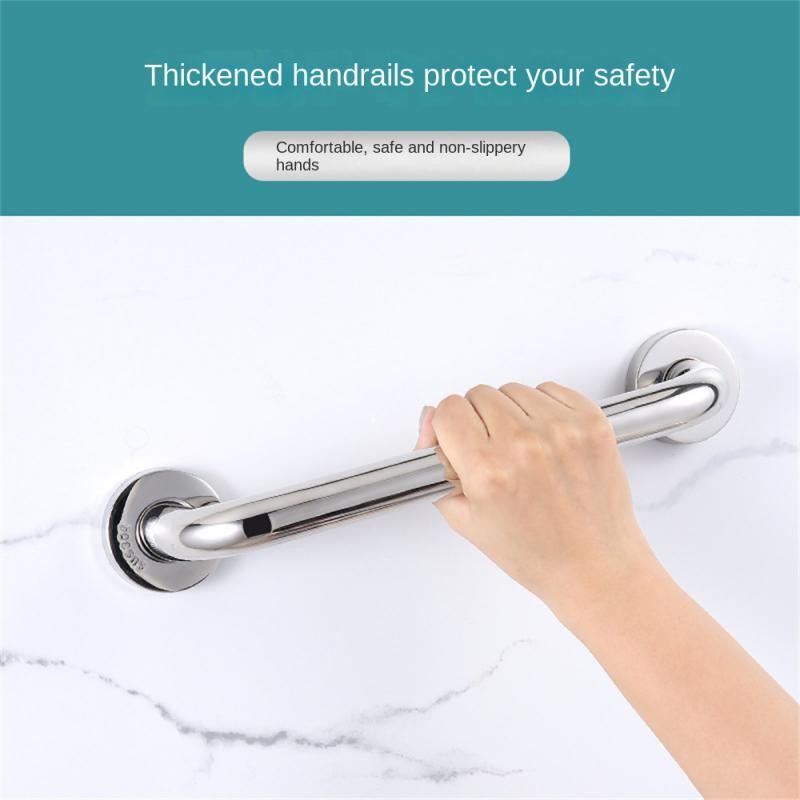 Jual Stainless Steel Bathroom Safety Grab Bars Shower Hand Grip Handle ...