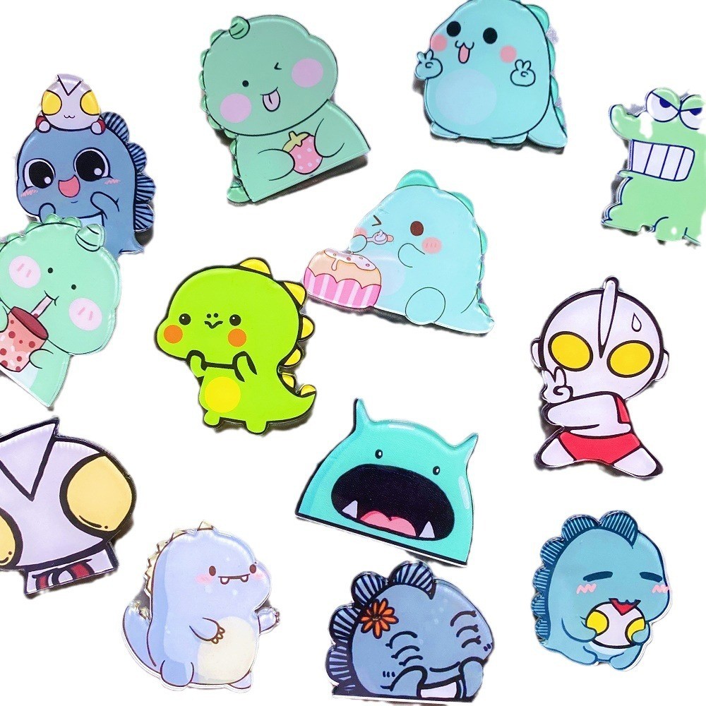 Jual Pin Akrilik Dinosaurus Cute Bros Dino Saurus T-Rex Dinosaur ...