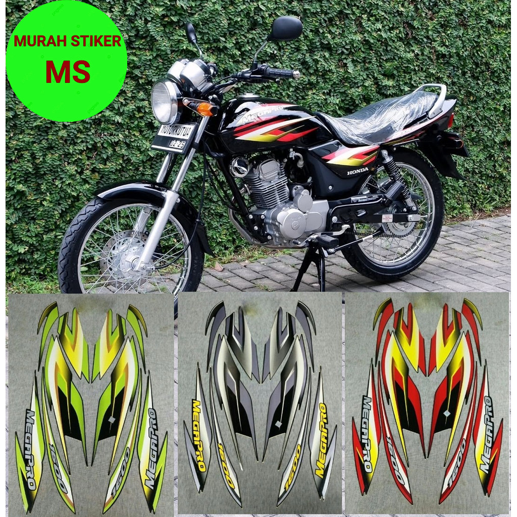 Jual striping mega pro lama mega pro hiu 2004 sticker honda mega pro ...