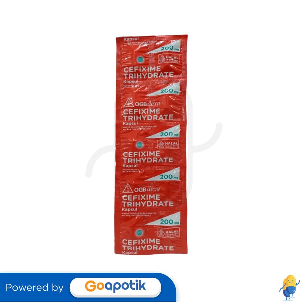 Jual Cefixime Ogb Dexa Medica 200 Mg Strip 10 Kapsul | Shopee Indonesia