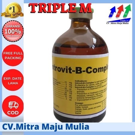 Jual INTROVIT B COMPLEX 100 ml Original (KONSENTRASI TINGGI DAN BIOTIN ...