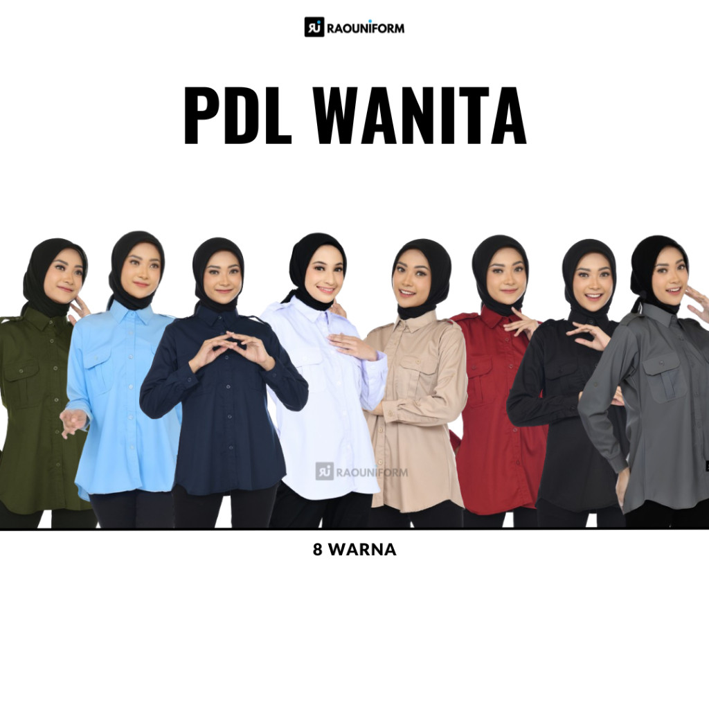Jual Kemeja PDL Wanita/Seragam Kerja Perempuan/Kemeja Wanita PDL PDH ...