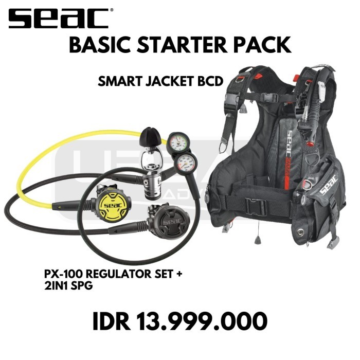 Jual SEAC REGULATOR DAN BCD SET PX100 & SMART STARTER PACK | Shopee ...
