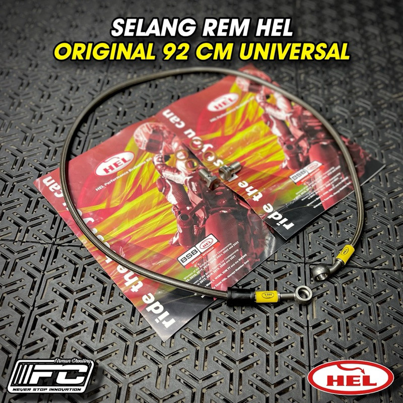 Jual SLANG SELANG REM KABEL REM HEL BLACK CARBON 92 CM ORIGINAL ...