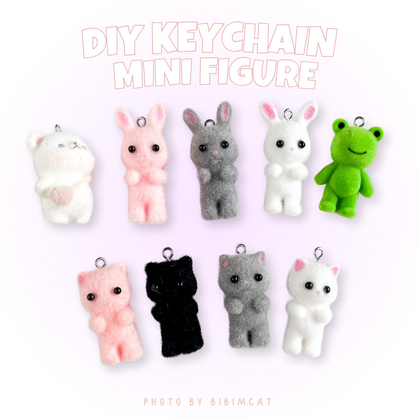Jual Bibimcat - DIY Keychain Mini Figure Binatang Lucu / Hiasan ...