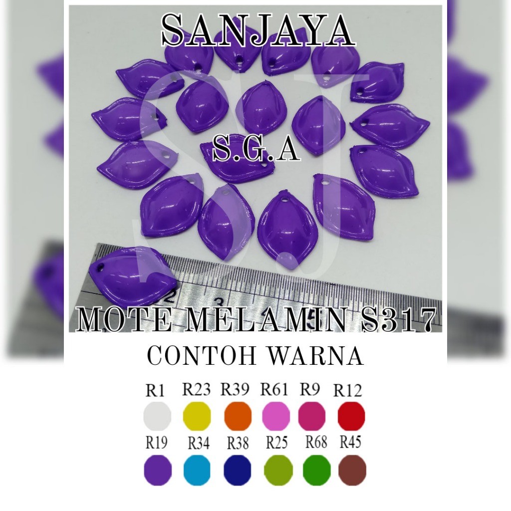 Jual Mote Melamin / Manik Sekop / Manik Melamin Sekop Kecil Sedang Besar / Mote Melamin Kelopak ...