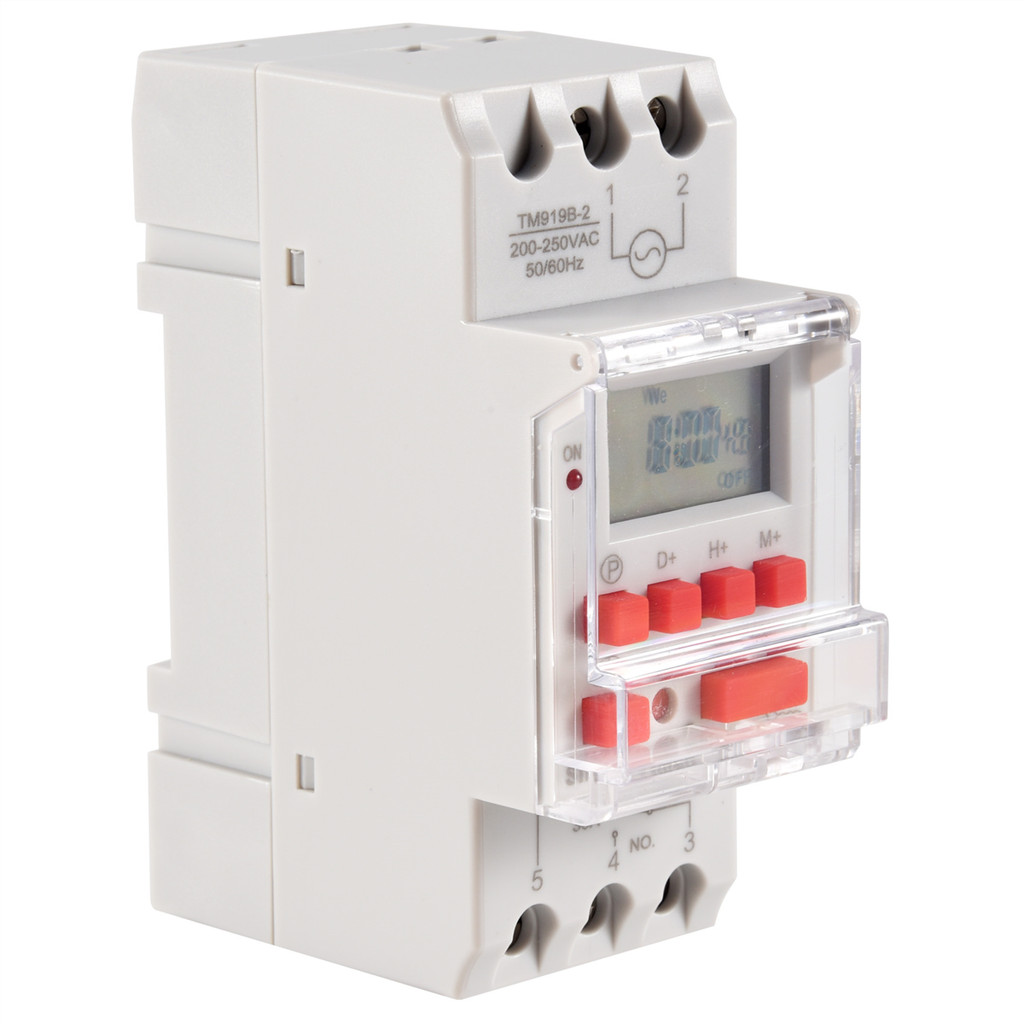 Jual Sinotimer Tm919b 220v 30a Programmable Digital Timer Switch Din Automatic Cycle Timing