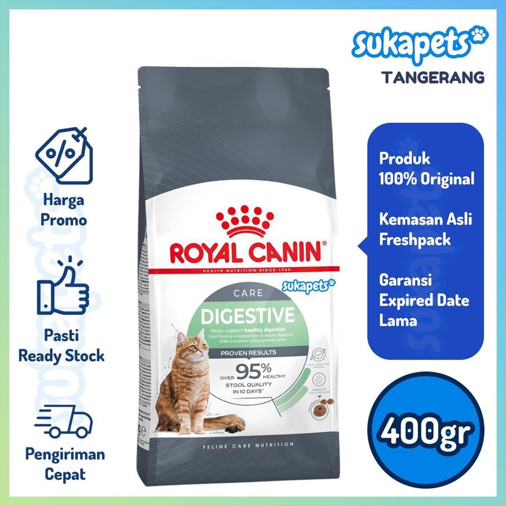Jual Royal Canin Digestive Care Makanan Kucing Dewasa 400gr | Shopee ...