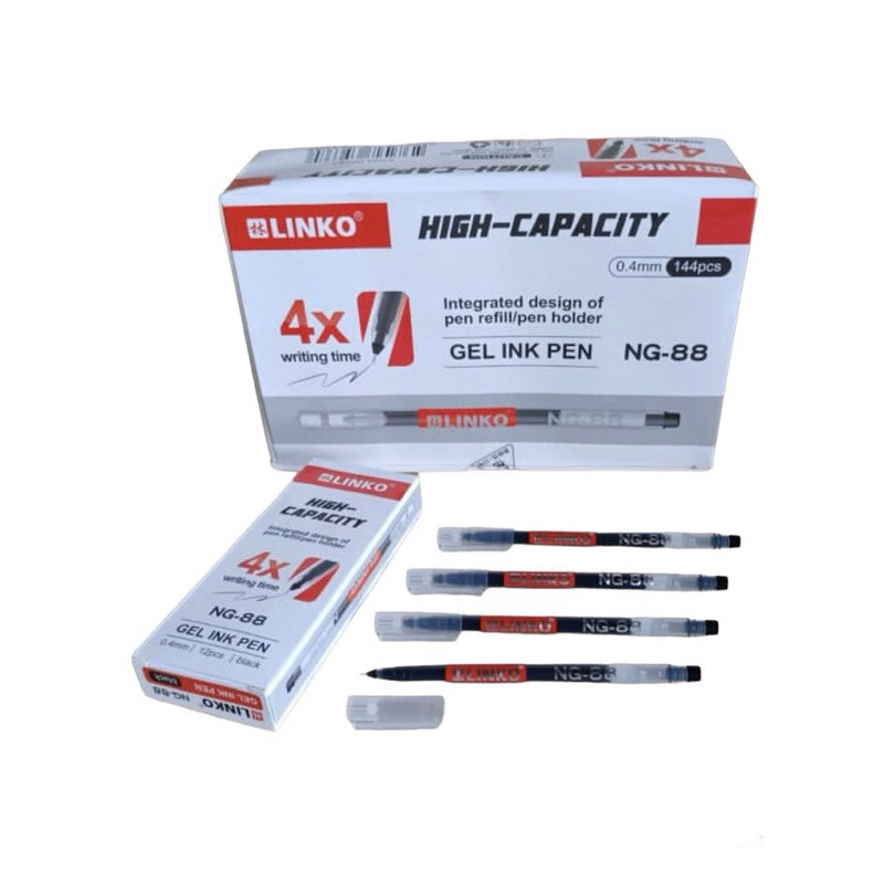 Jual TI (12PCS) PULPEN GEL INK PEN NG-88 LINKO | Shopee Indonesia