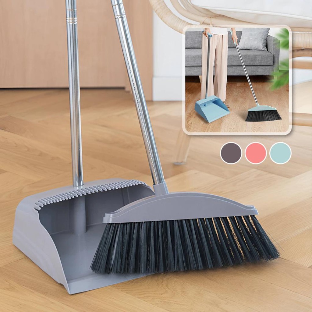Jual DS.ID COD Sapu Pengki Set Sekop Sampah 2IN1 Dustpan Sapu Pengki ...